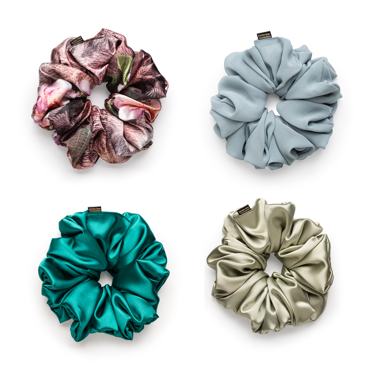 4 Pack Bundle – Jumbo Size Scrunchies